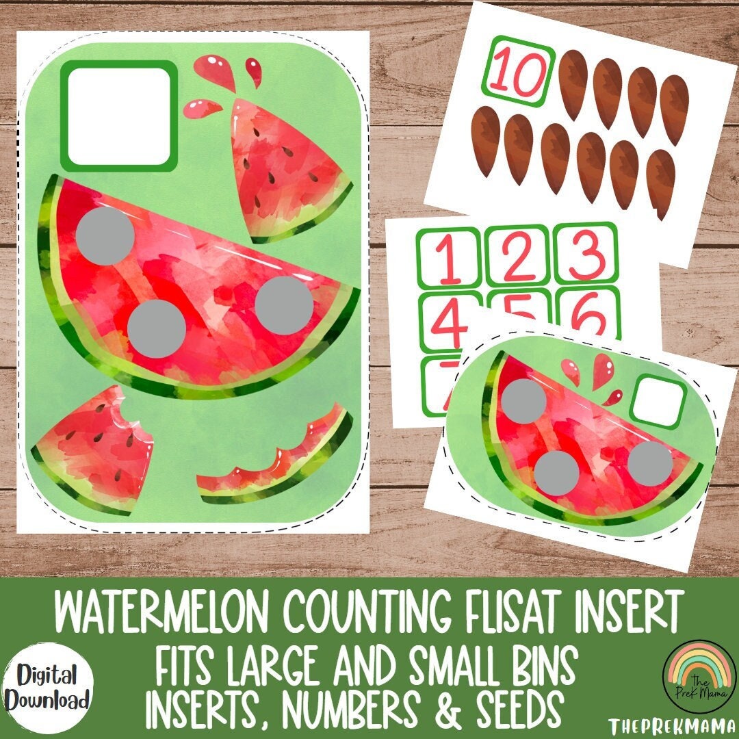 Watermelon Counting Seeds Flisat Inserts, Flisat Table, Flisat Insert ...