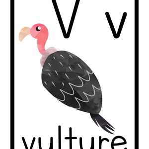 Animal Alphabet Posters, Alphabet Watercolor Posters, Preschool ...