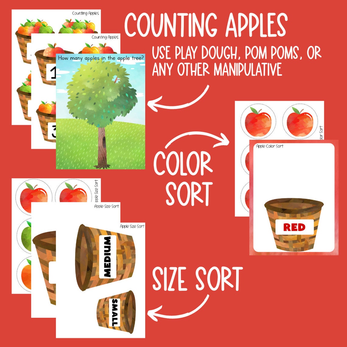 Apple Unit Study Preschool Curriculum Preschool Printable - Etsy