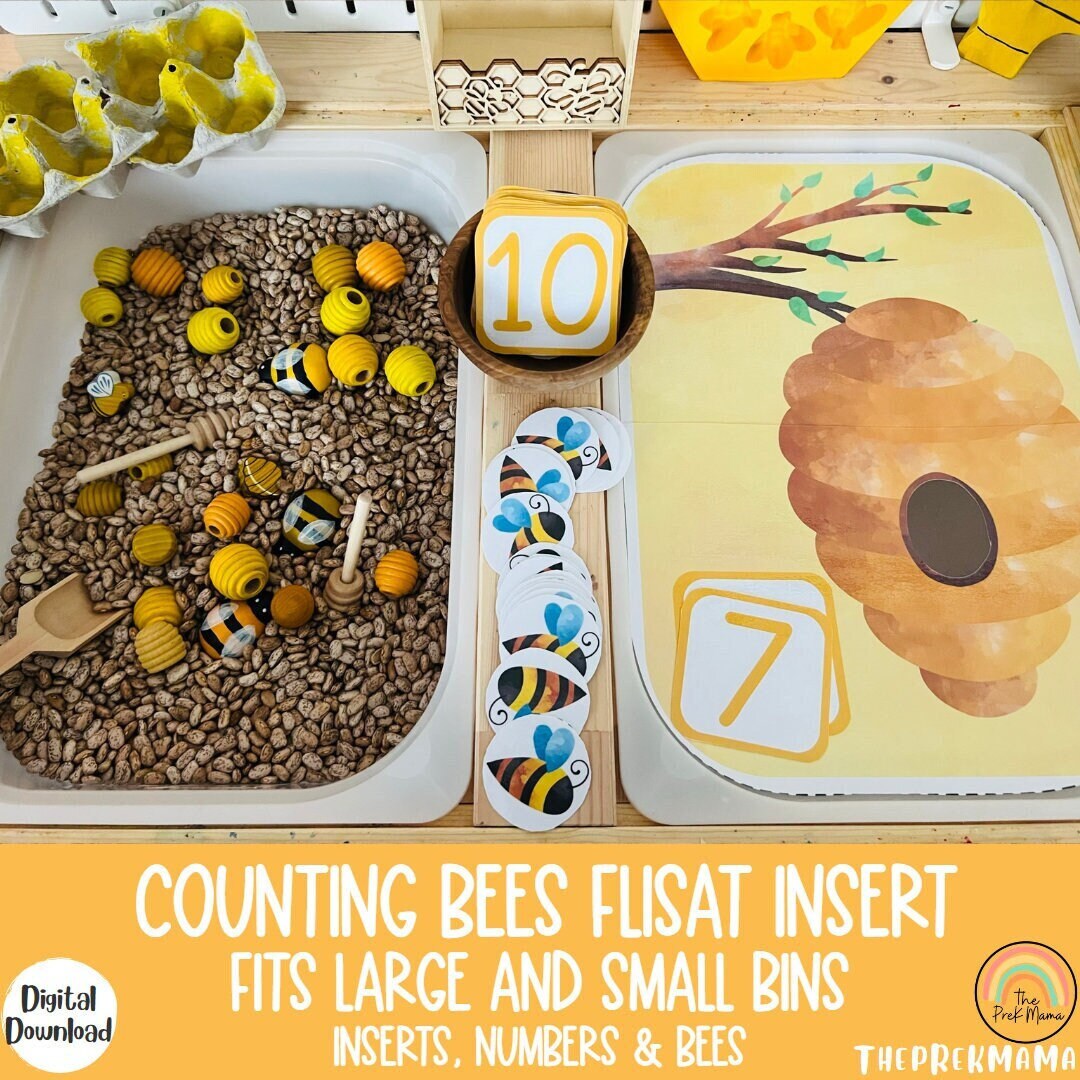 Counting Bees Flisat Inserts, Flisat Table, Flisat Insert Printable ...