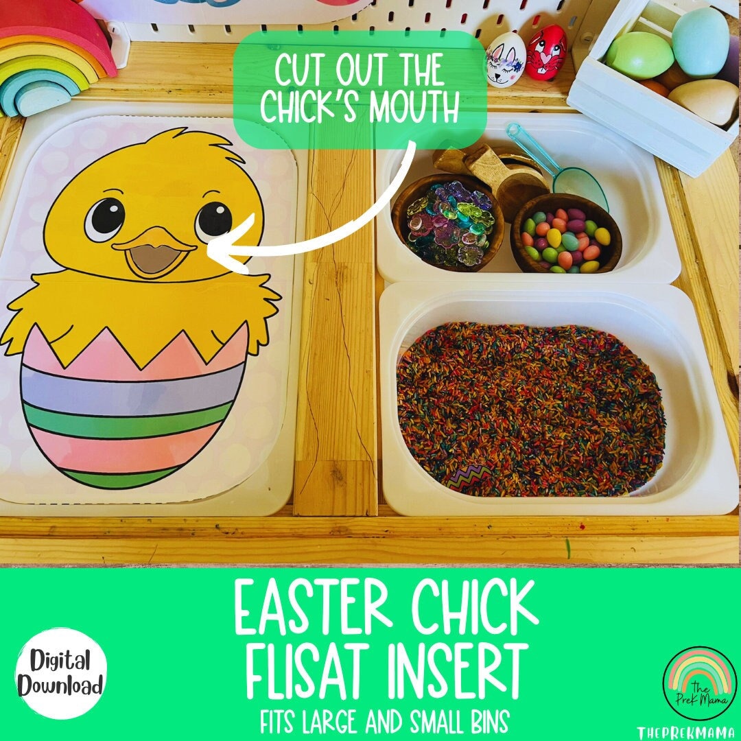 Easter Chick Flisat Insert, Easter Flisat, Flisat Table, Flisat Insert ...