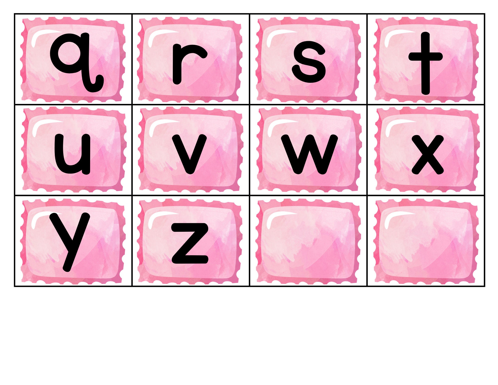 Envelope and Stamp Letter Match, Valentine's Day Preschool Printable ...