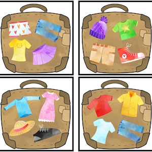 Pack the Suitcase, Toddler Activity Homeschool Printable, Busy Book ...