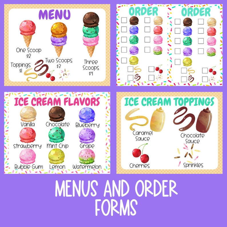 Ice Cream Shop Dramatic Play, Pretend Play, Classroom Dramatic Play ...