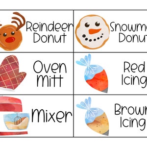 Christmas Donut Dramatic Play, Pretend Play, Classroom Dramatic Play ...