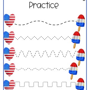 4th of July Preschool Packet, Preschool Worksheets, Preschool Printable ...