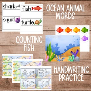 Ocean Animals Unit Study, Homeschool Learning Materials, Educational ...