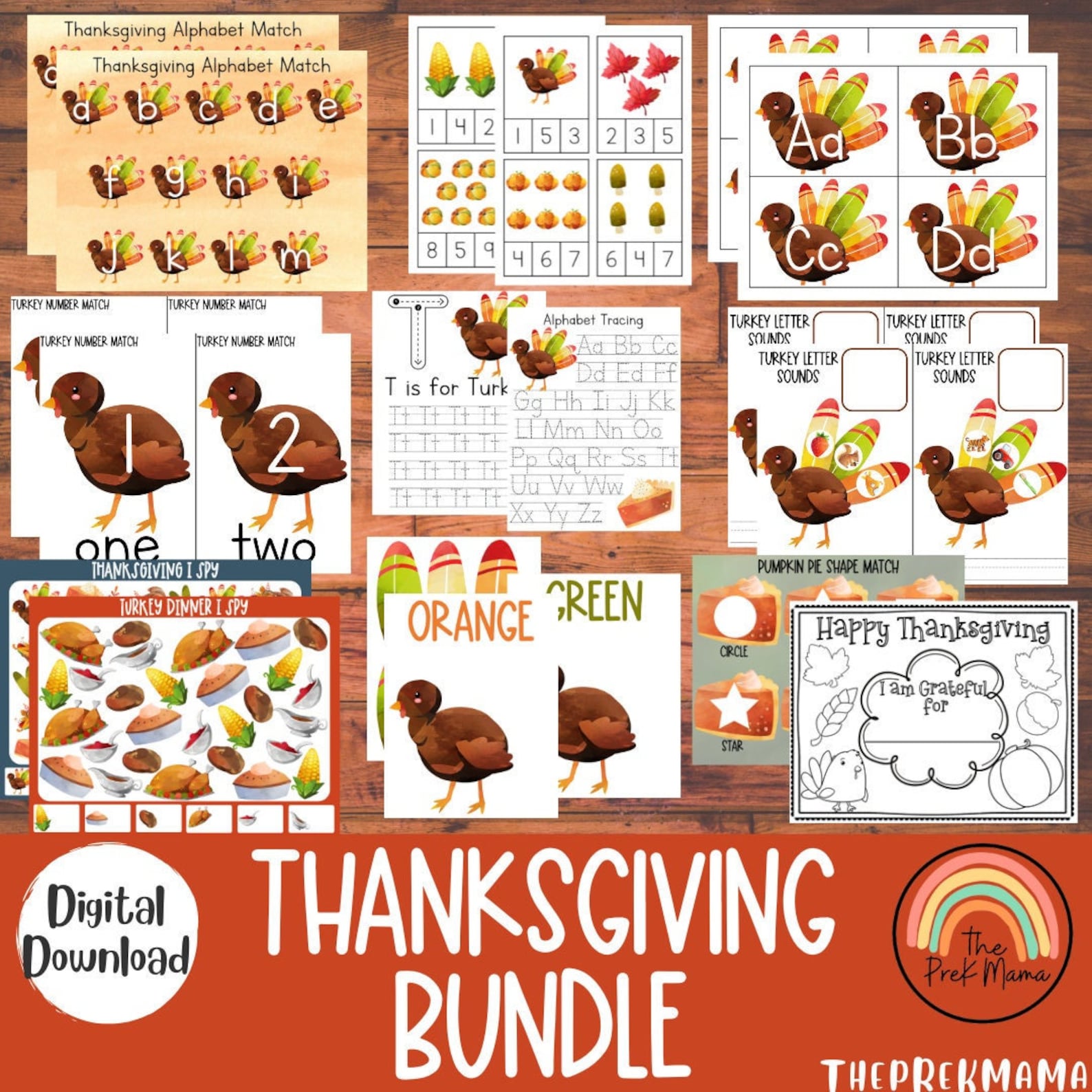 Thanksgiving Bundle Homeschool Curriculum Preschool - Etsy