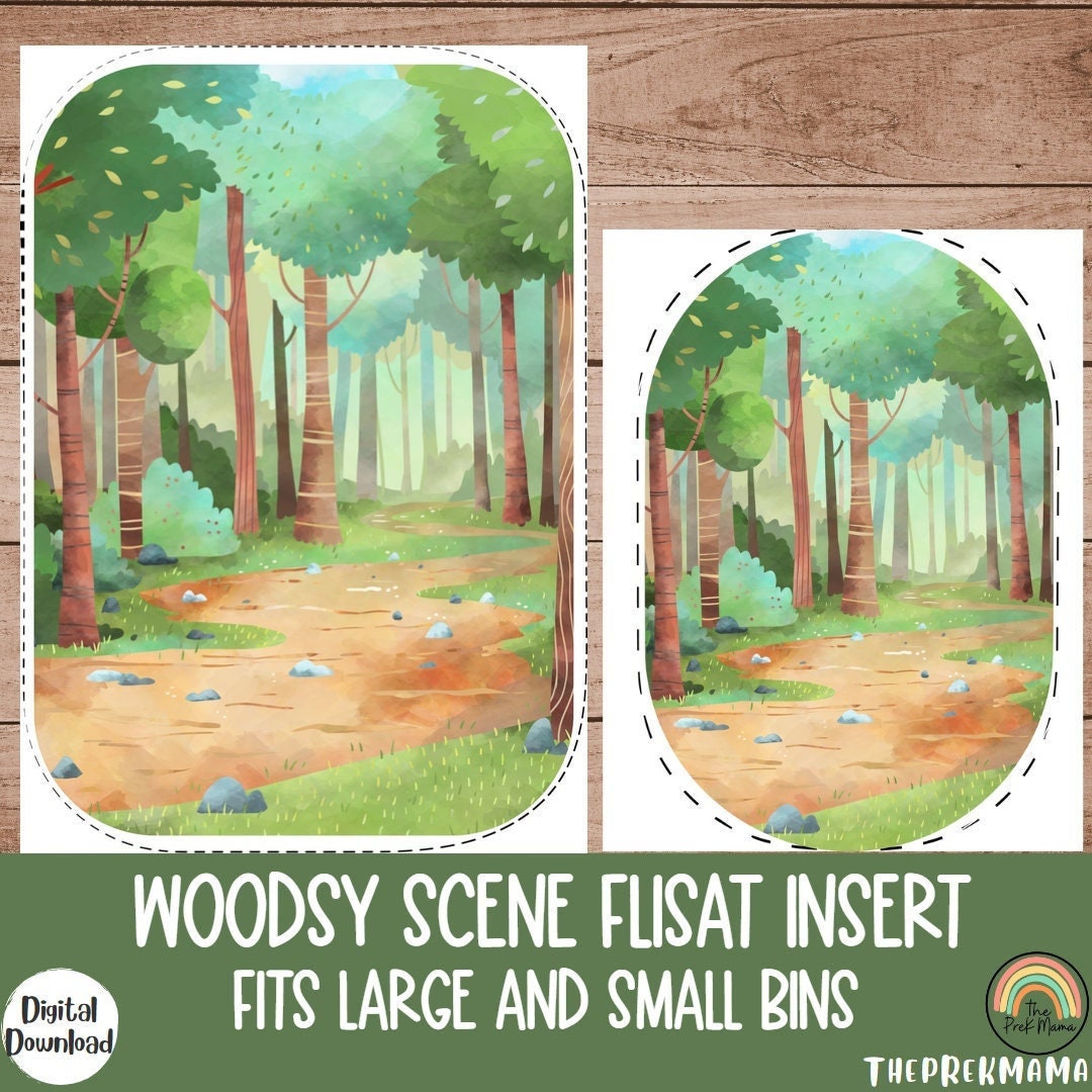 Woodsy Scene Flisat Insert, Flisat Table, Flisat Insert Printable ...