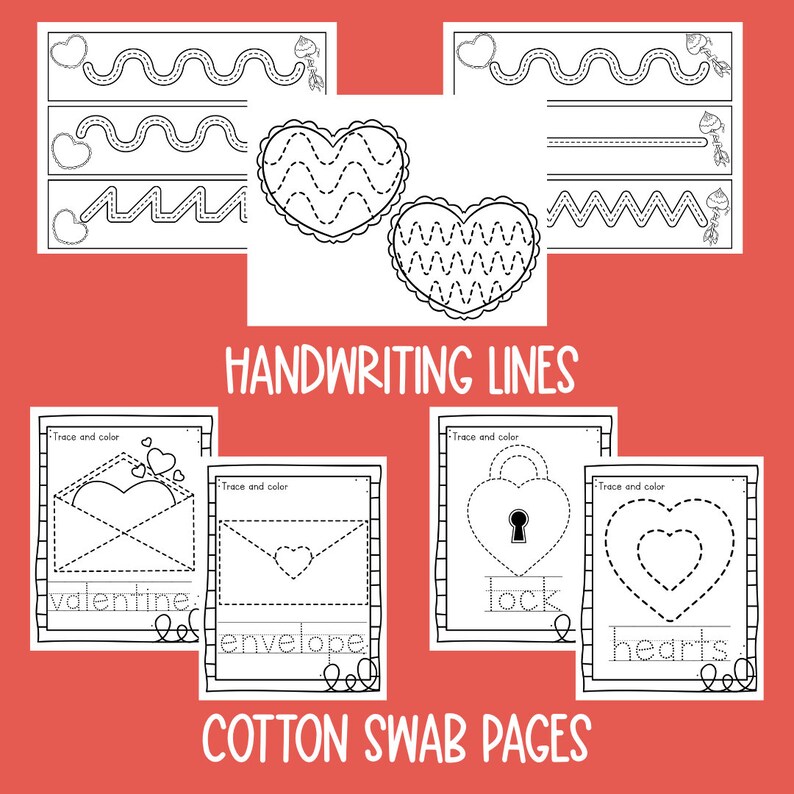 Valentine's Day Fine Motor Bundle, Preschool Fine Motor, Valentine ...