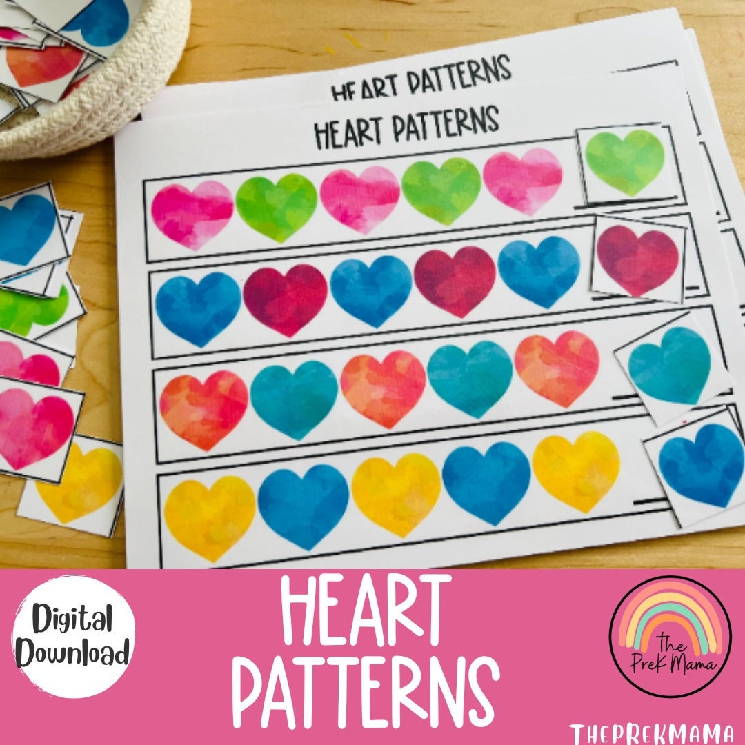 Heart Patterns, Preschool Curriculum, Valentine's Day Preschool ...