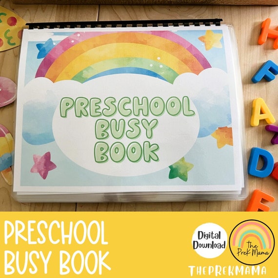 Preschool Busy Book Toddler Busy Book Preschool Printable - Etsy