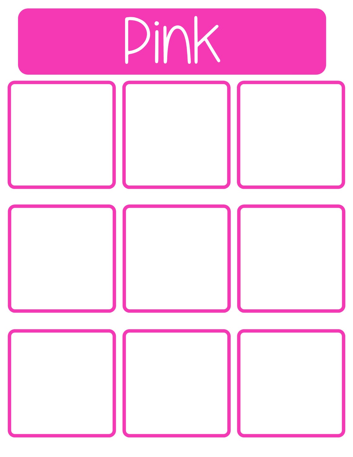 Color Sorting Posters, Preschool Worksheet, Preschool Printable ...