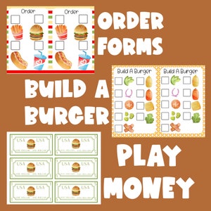 Hamburger Shack Dramatic Play, Pretend Play, Classroom Dramatic Play ...