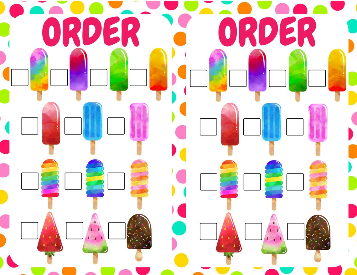 Popsicle Truck Dramatic Play Pretend Play Classroom Dramatic - Etsy