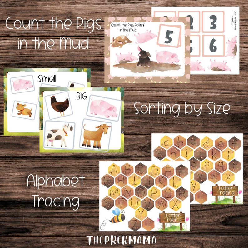 FARM Busy Book, Montessori Homeschool Printable, Preschool Printable ...