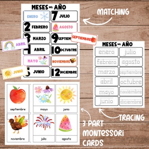 Months of the Year Spanish, Circle Time, Preschool Curriculum ...