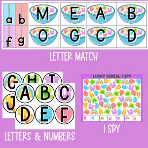 Lucky Cereal Bundle, Preschool Curriculum, Preschool Printable ...