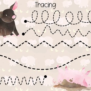 FARM Tracing Worksheets, Preschool Handwriting Practice, Pre-k ...