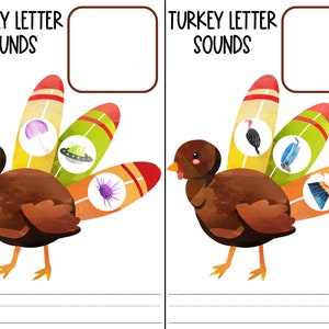 Turkey Letter Sounds, Thanksgiving Printable, Montessori Materials ...