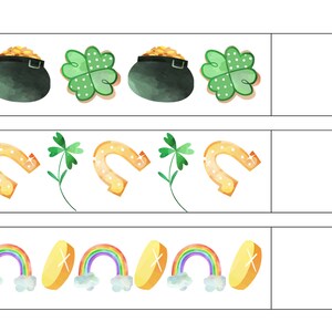 St. Patrick's Day Patterns, Preschool Worksheets, Preschool Printable ...
