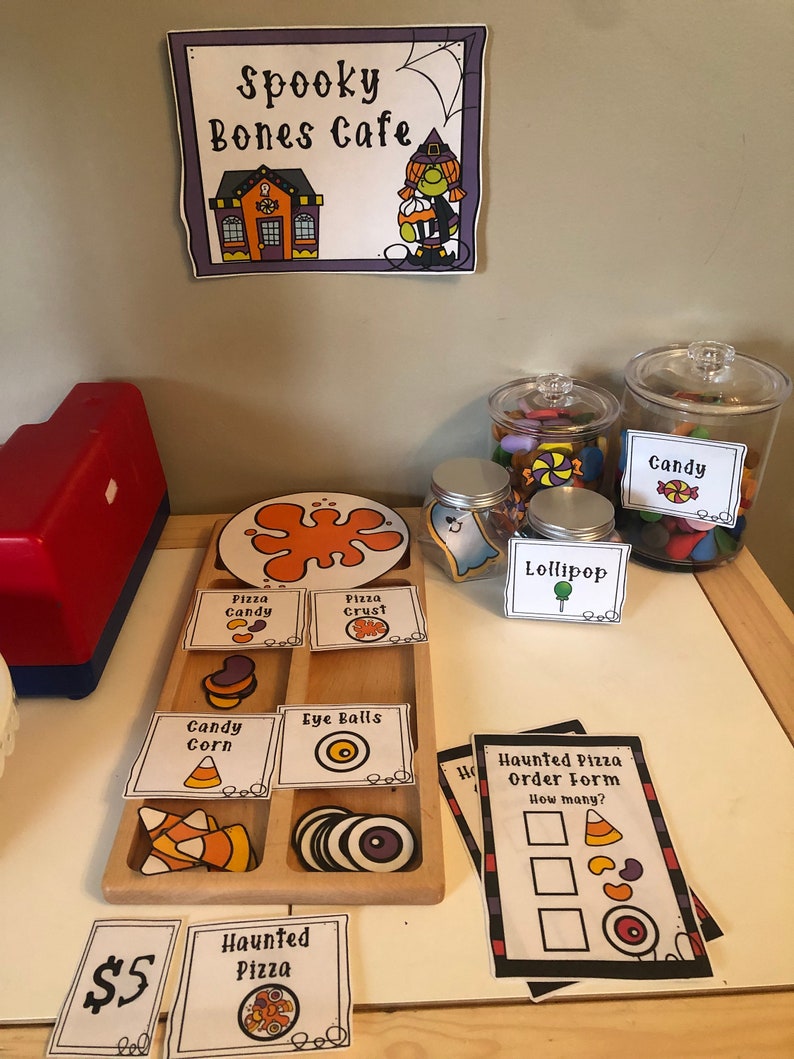 Spooky Bones Café Halloween Dramatic Play Halloween Pretend - Etsy