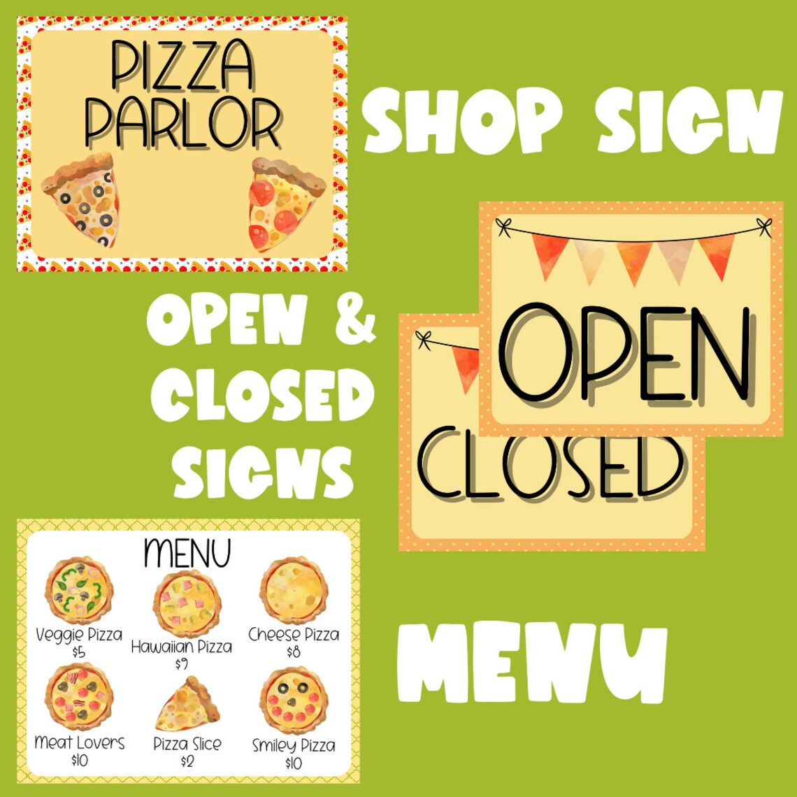 Pizza Parlor Dramatic Play Pretend Play Classroom Dramatic - Etsy