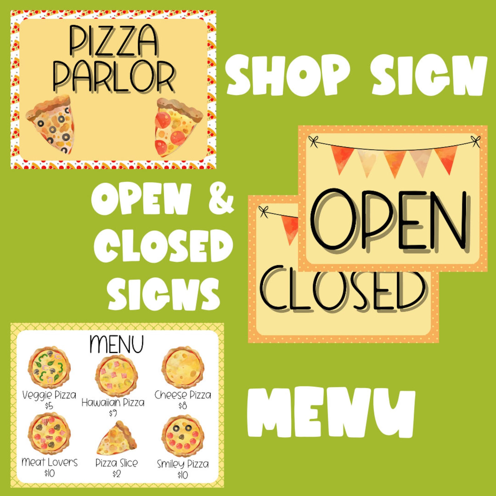 Pizza Parlor Dramatic Play Pretend Play Classroom Dramatic - Etsy