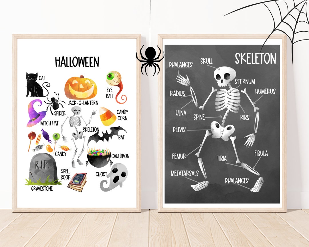 Halloween Poster, Halloween Kid Décor, Educational Poster, Classroom ...