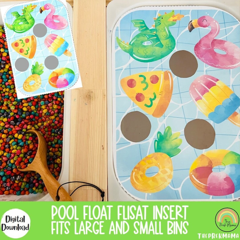 Pool Float Flisat Inserts, Flisat Table, Flisat Insert Printable ...
