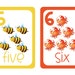 Number Posters (half Pages), Math Activity, Preschool Printable ...