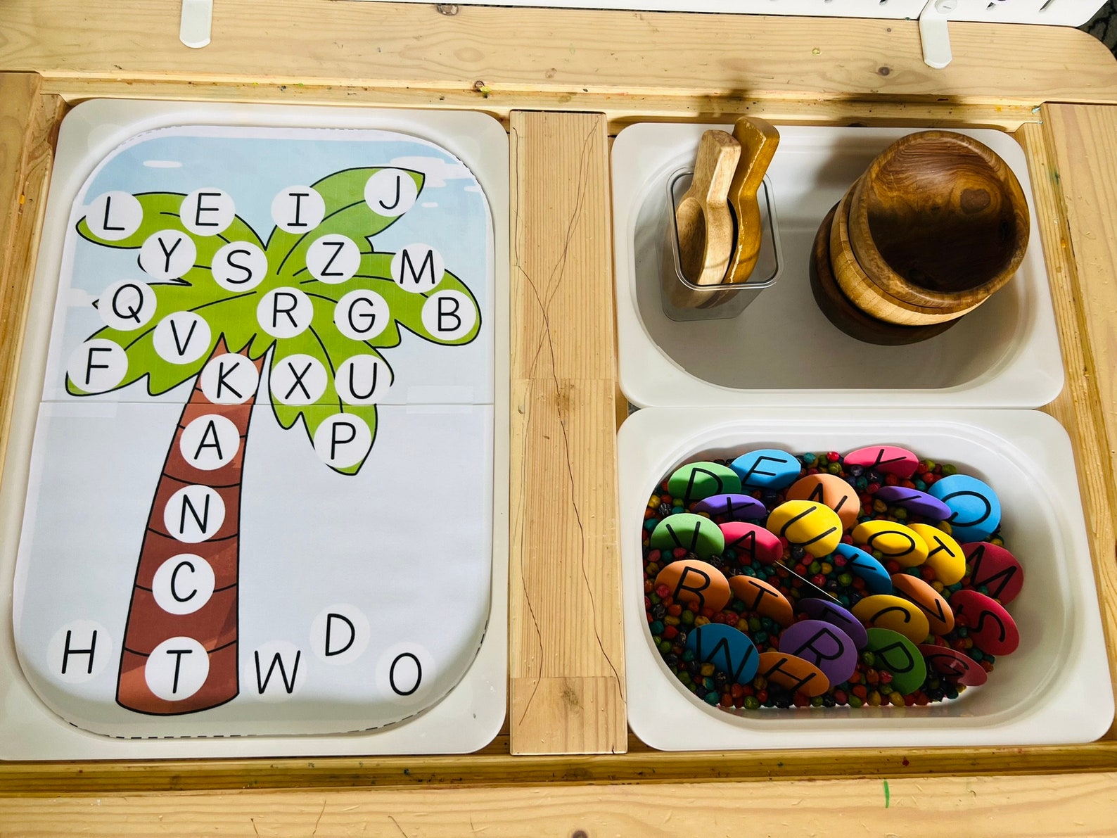 Palm Tree Alphabet Flisat Inserts, Alphabet Flisat, Flisat Insert ...