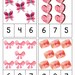 Valentine's Day Count and Clip Cards, Preschool Printable, Preschool ...
