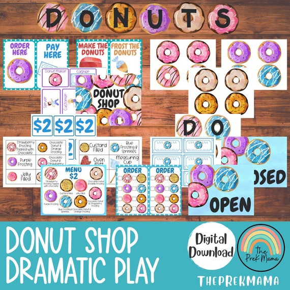 Donut Shop Dramatic Play Pretend Play Classroom Dramatic - Etsy