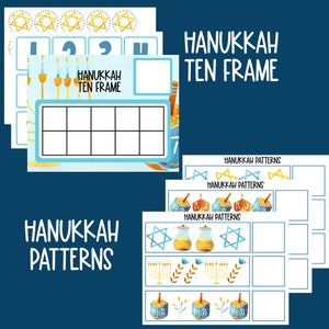 Hanukkah Bundle, Hanukkah Preschool Printable, Preschool Activity ...