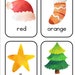 Christmas Color Poster and Flashcards , Montessori, Preschool Printable ...