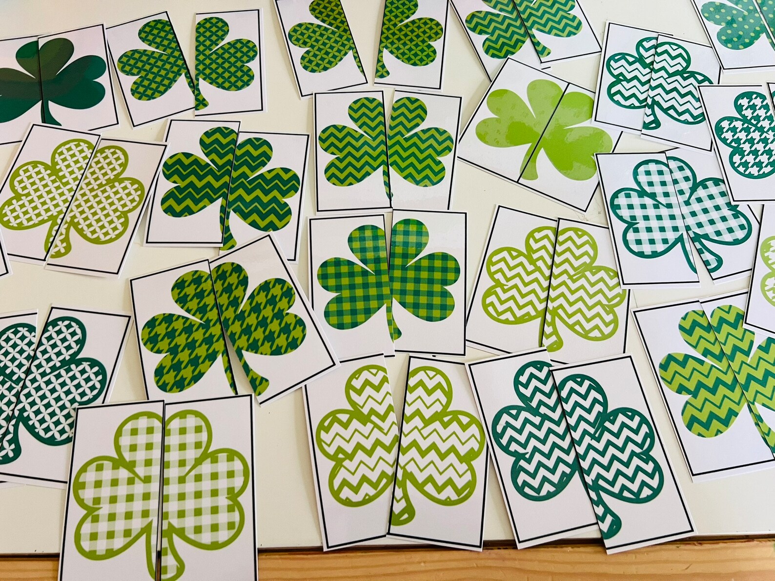 Shamrock Match, Preschool Worksheets, Preschool Printable, Kindergarten ...