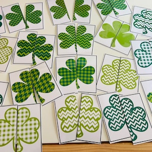 Shamrock Match, Preschool Worksheets, Preschool Printable, Kindergarten ...