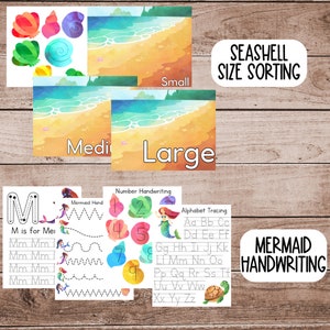 Mermaid Bundle, Preschool Activities, Preschool Printable, Montessori ...