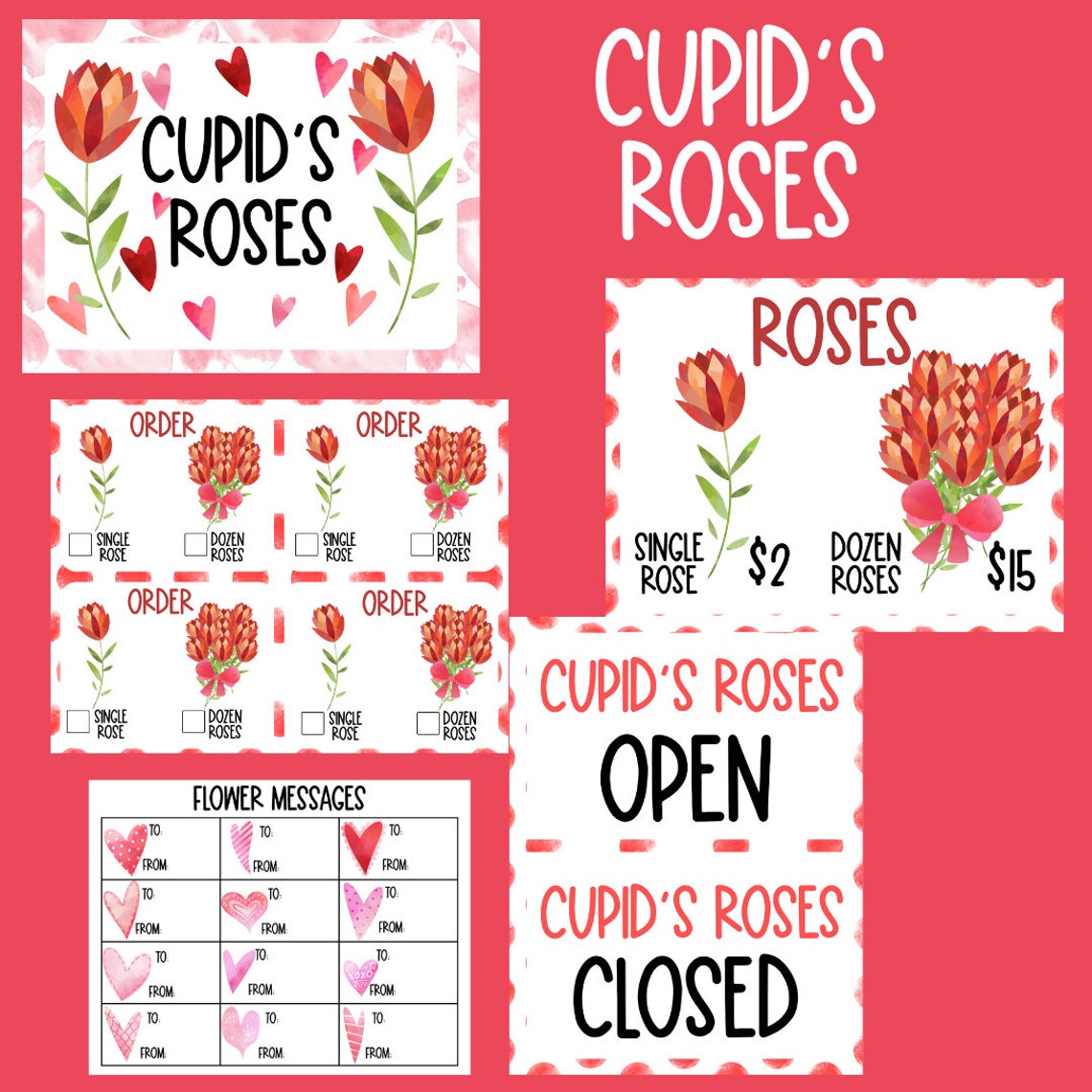 Cupid's Corner Dramatic Play Valentine's Pretend - Etsy