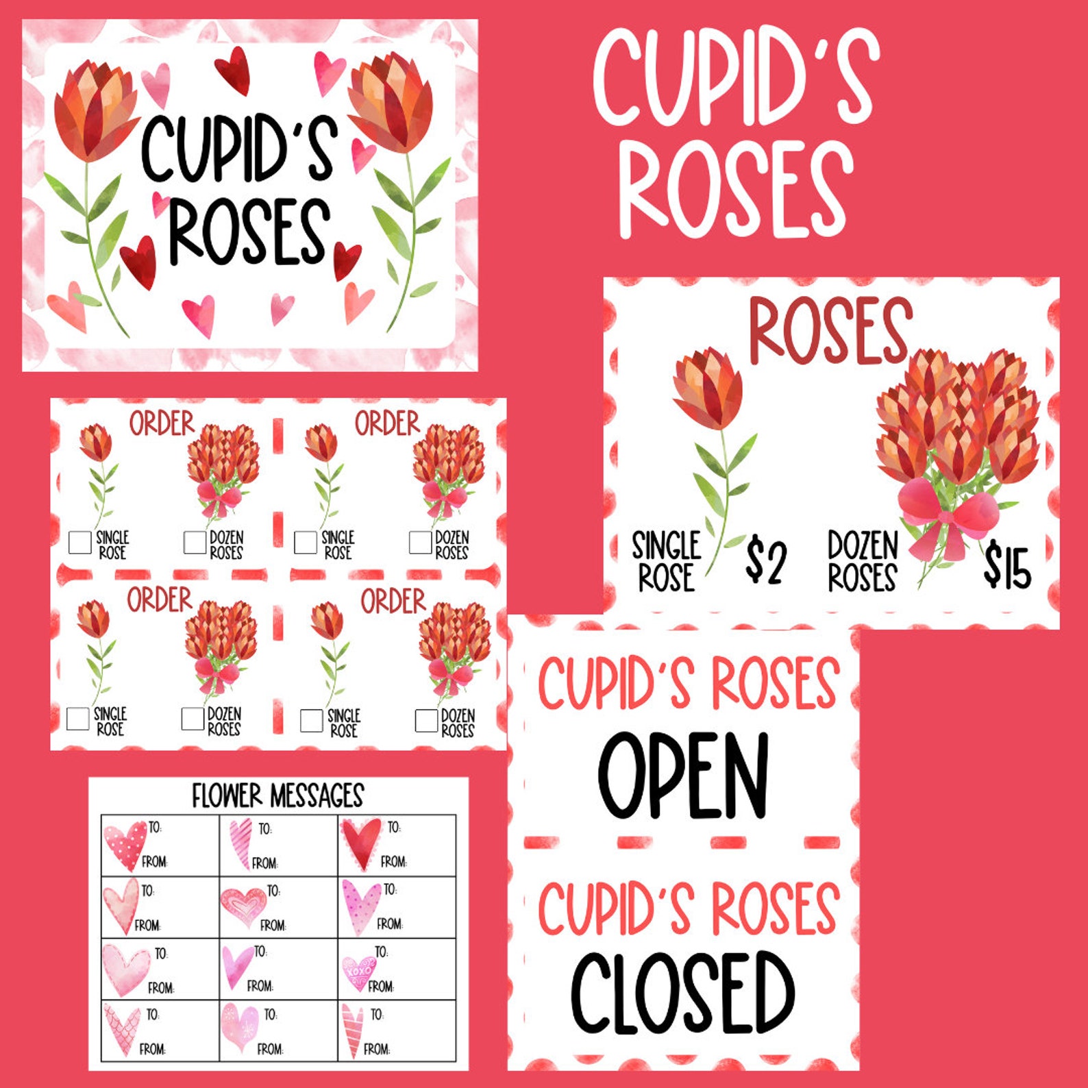 Cupid's Corner Dramatic Play Valentine's Pretend - Etsy