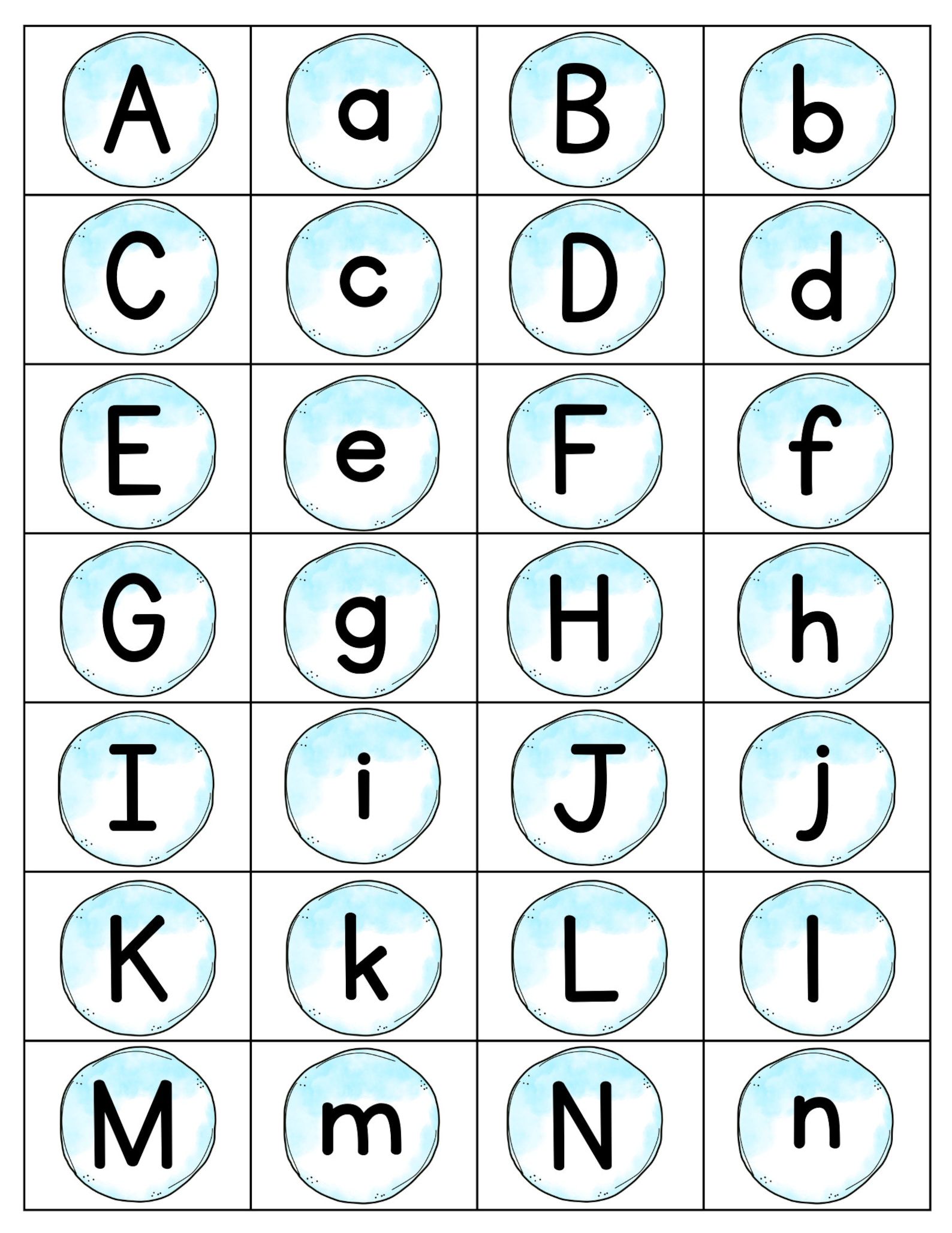 Snowball Letter Sort Winter Preschool Printable Winter - Etsy