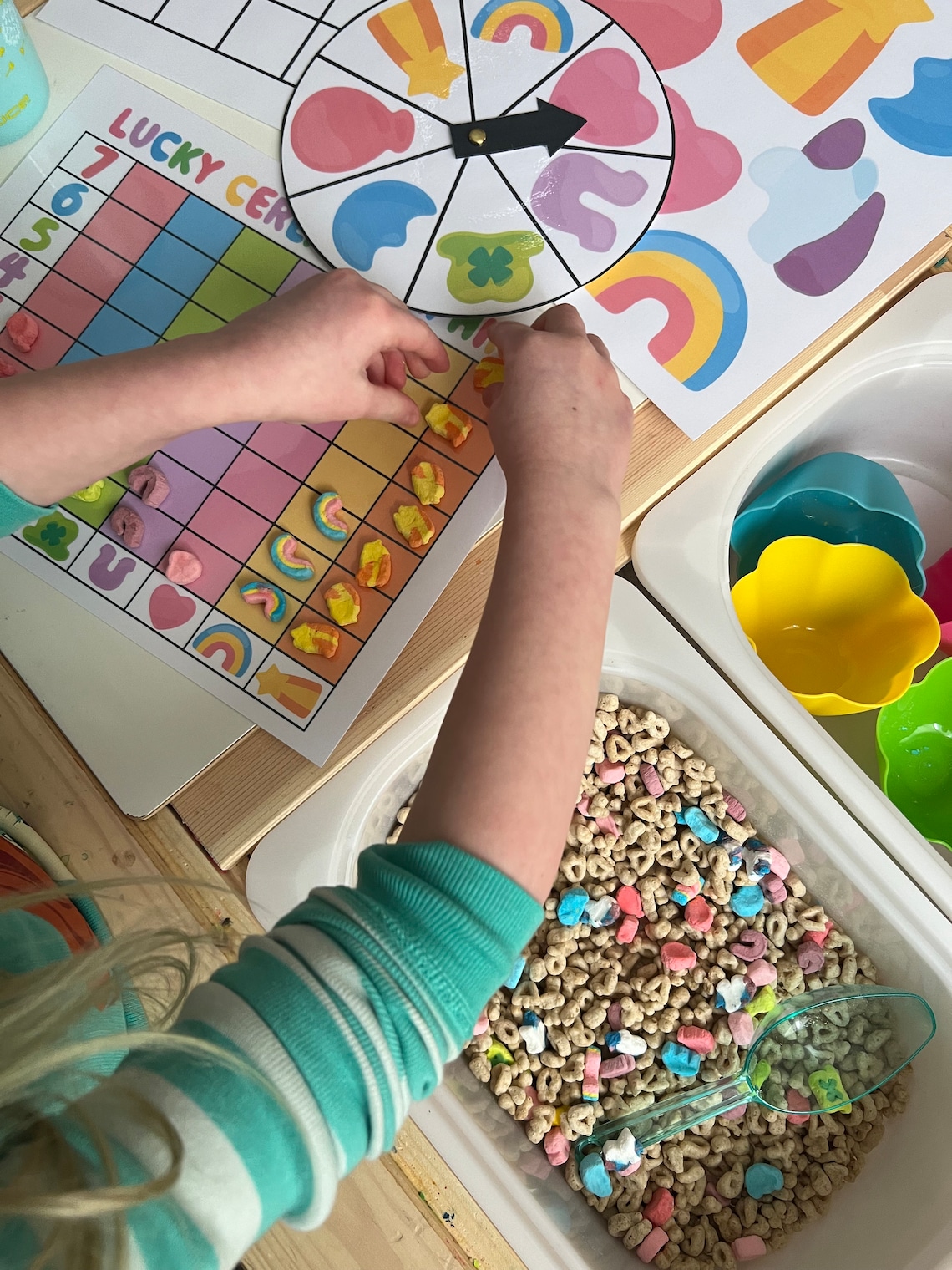 Lucky Cereal Counting and Sorting Preschool Printable - Etsy