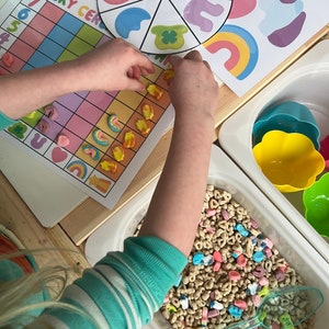Lucky Cereal Counting and Sorting, Preschool Printable, Homeschool ...
