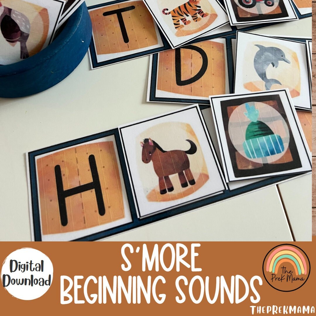 S'more Beginning Sounds, Alphabet Activity, Preschool Curriculum ...