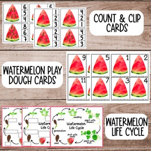Watermelon Unit Study, Preschool Curriculum, Preschool Printable ...