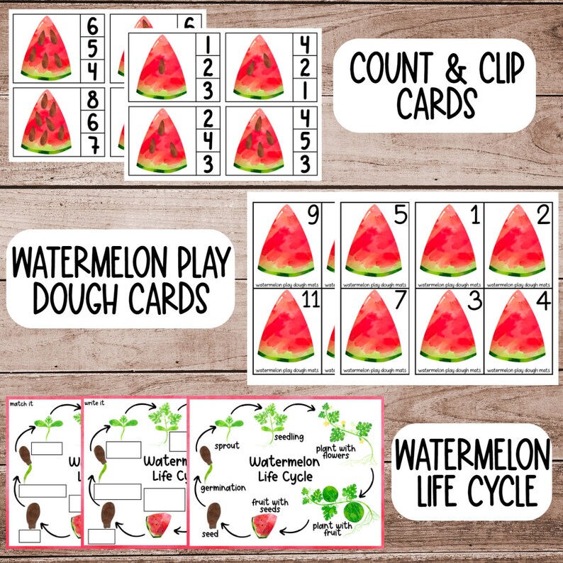 Watermelon Unit Study, Preschool Curriculum, Preschool Printable ...