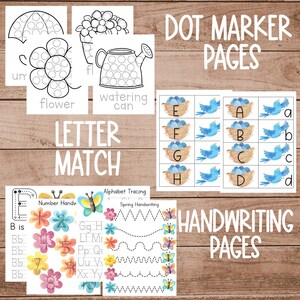 Spring Bundle, Preschool Printable, Spring Pintables, Spring Theme ...