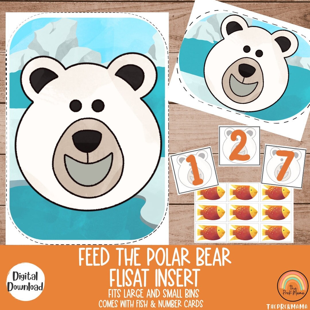 Feed the Polar Bear Flisat Inserts, Winter Flisat, Flisat Insert ...