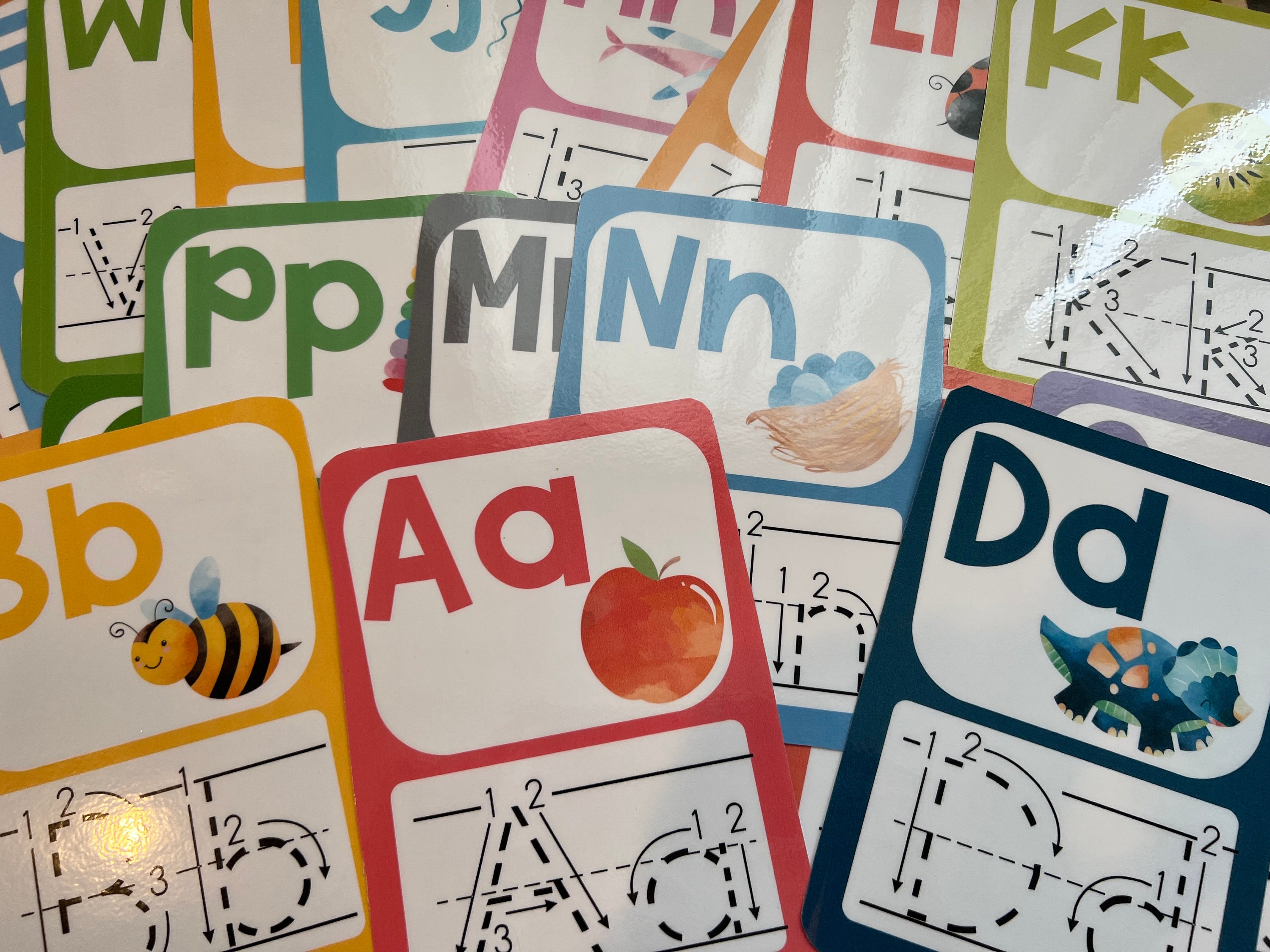 Letter Tracing Cards Preschool Printable Preschool - Etsy